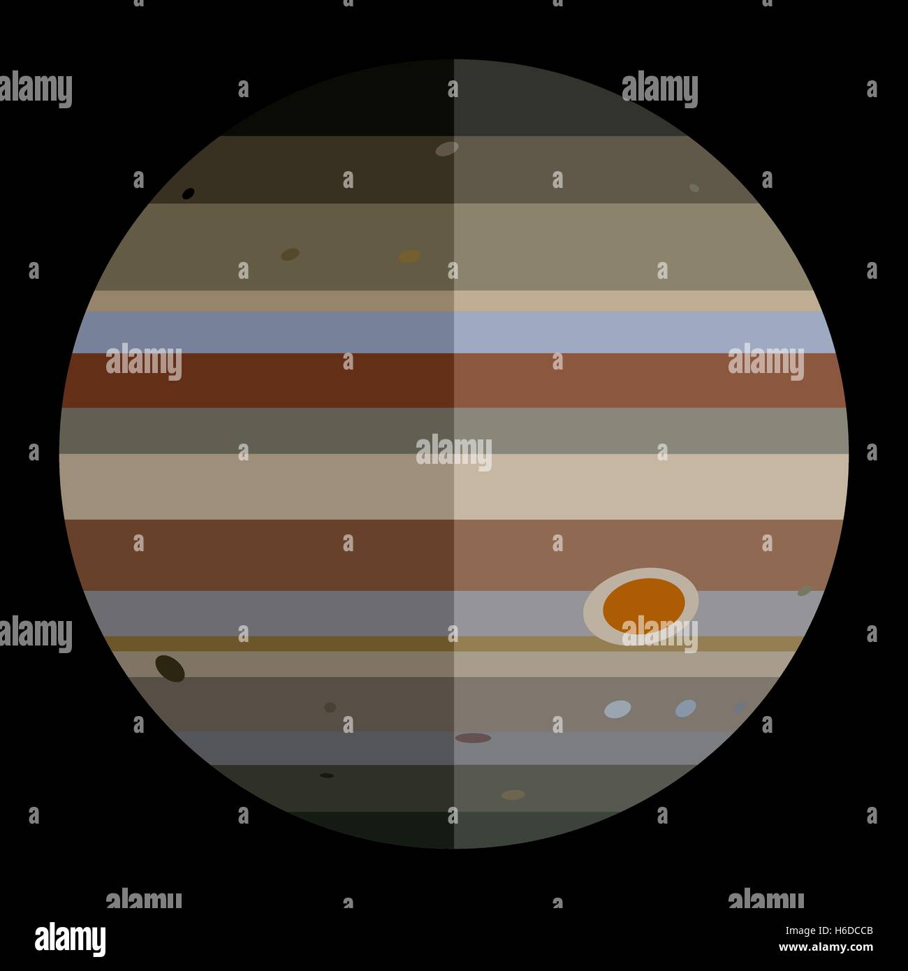 Vector solar system planet Jupiter Stock Vector Image & Art - Alamy