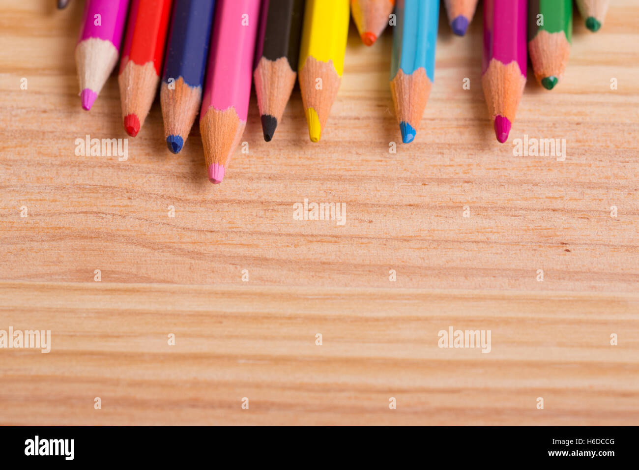 Collage colored pencils in hi-res stock photography and images - Alamy