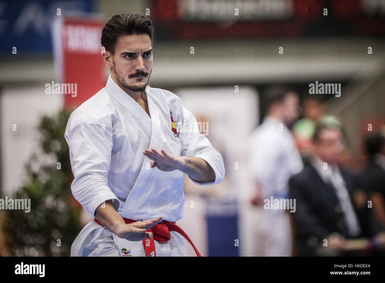 Linz, Austria. 26, October, 2016. Damian Quintero (Spain) Kata Male ...