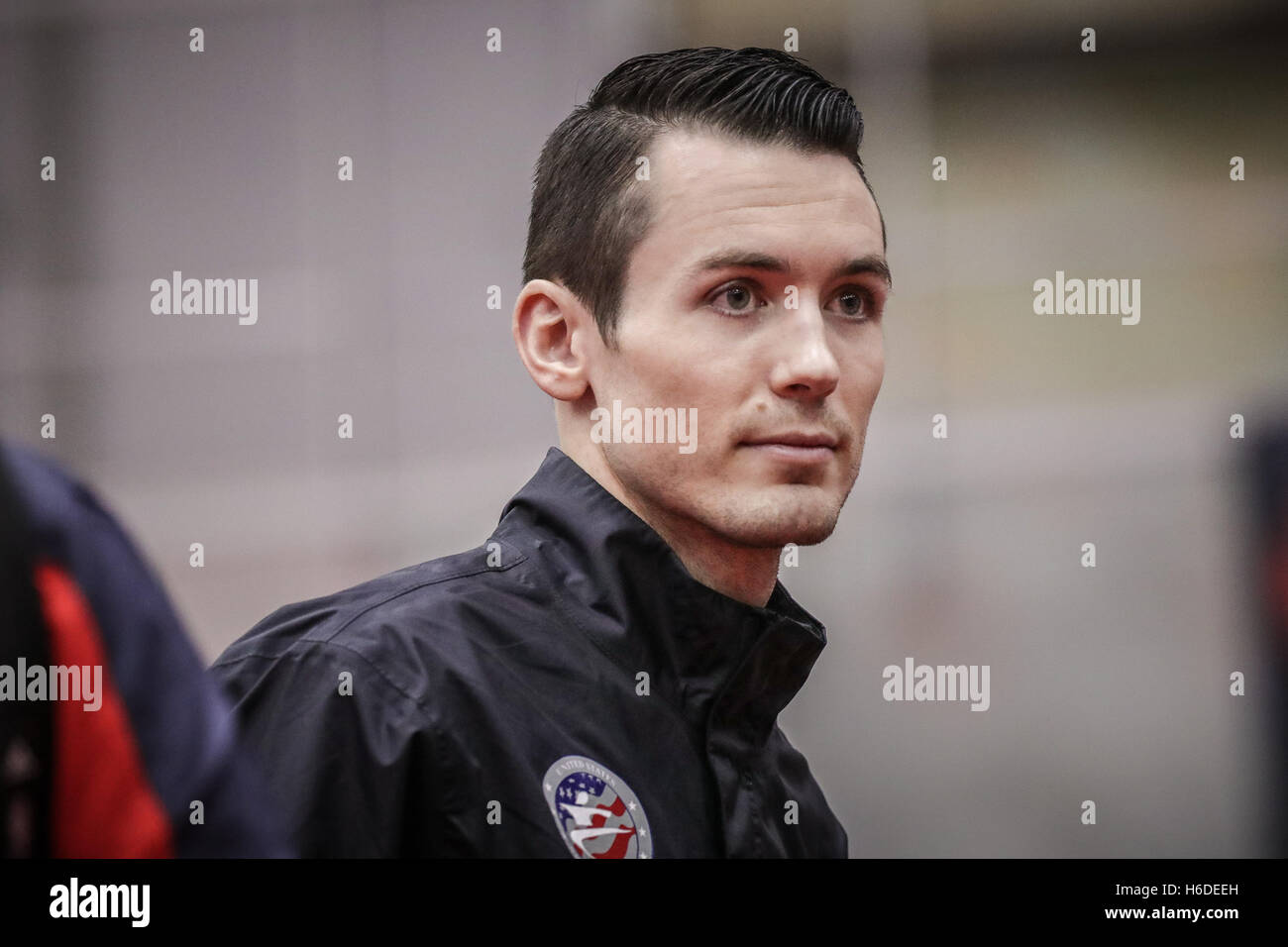 Linz, Austria. 26, October, 2016. Tom Scott (USA) Kata Male World ...