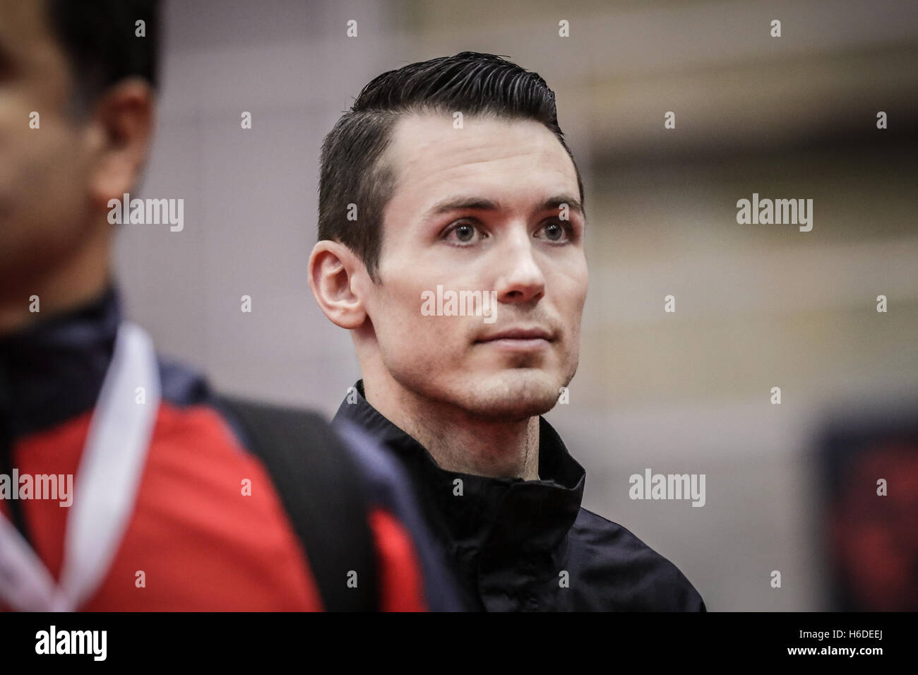 Linz, Austria. 26, October, 2016. Tom Scott (USA) Kata Male World ...
