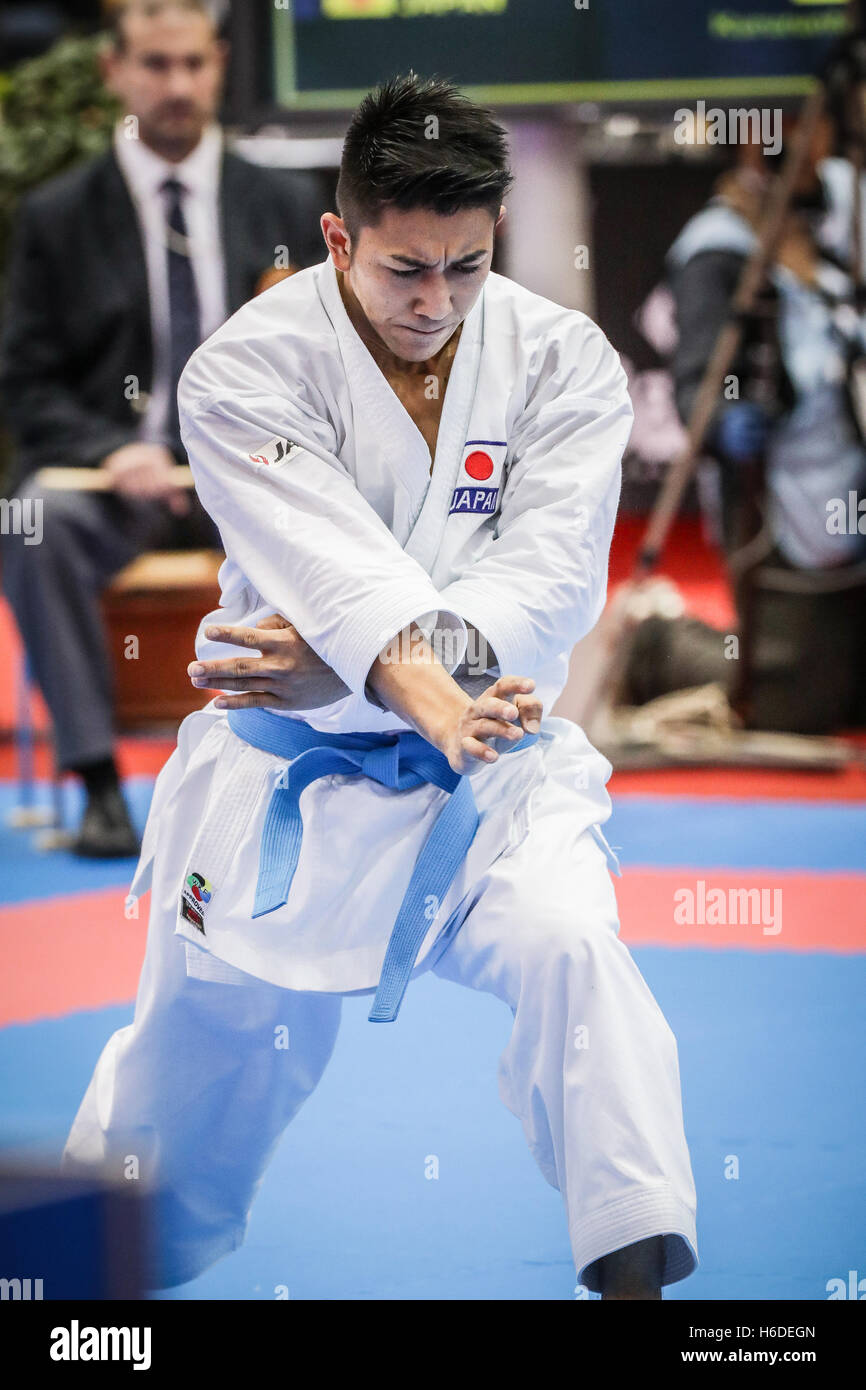 Linz, Austria. 26, October, 2016. Ryo Kiyuna (JAPAN) Kata Male, World ...