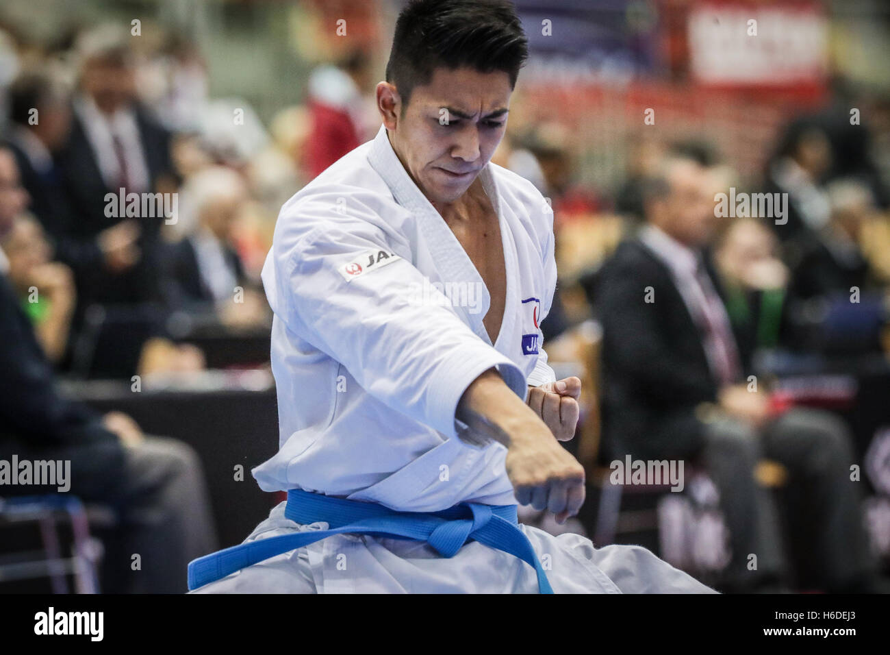 Linz, Austria. 26, October, 2016. Ryo Kiyuna (JAPAN) Kata Male, World ...