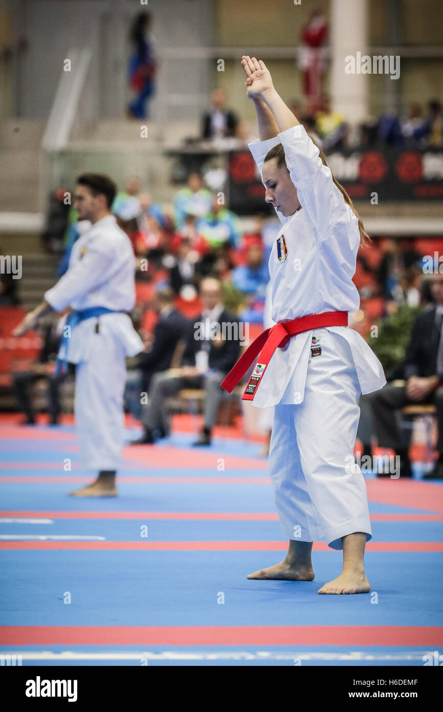 Linz, Austria. 26, October, 2016. Alexandra Feracci (France) Kata ...
