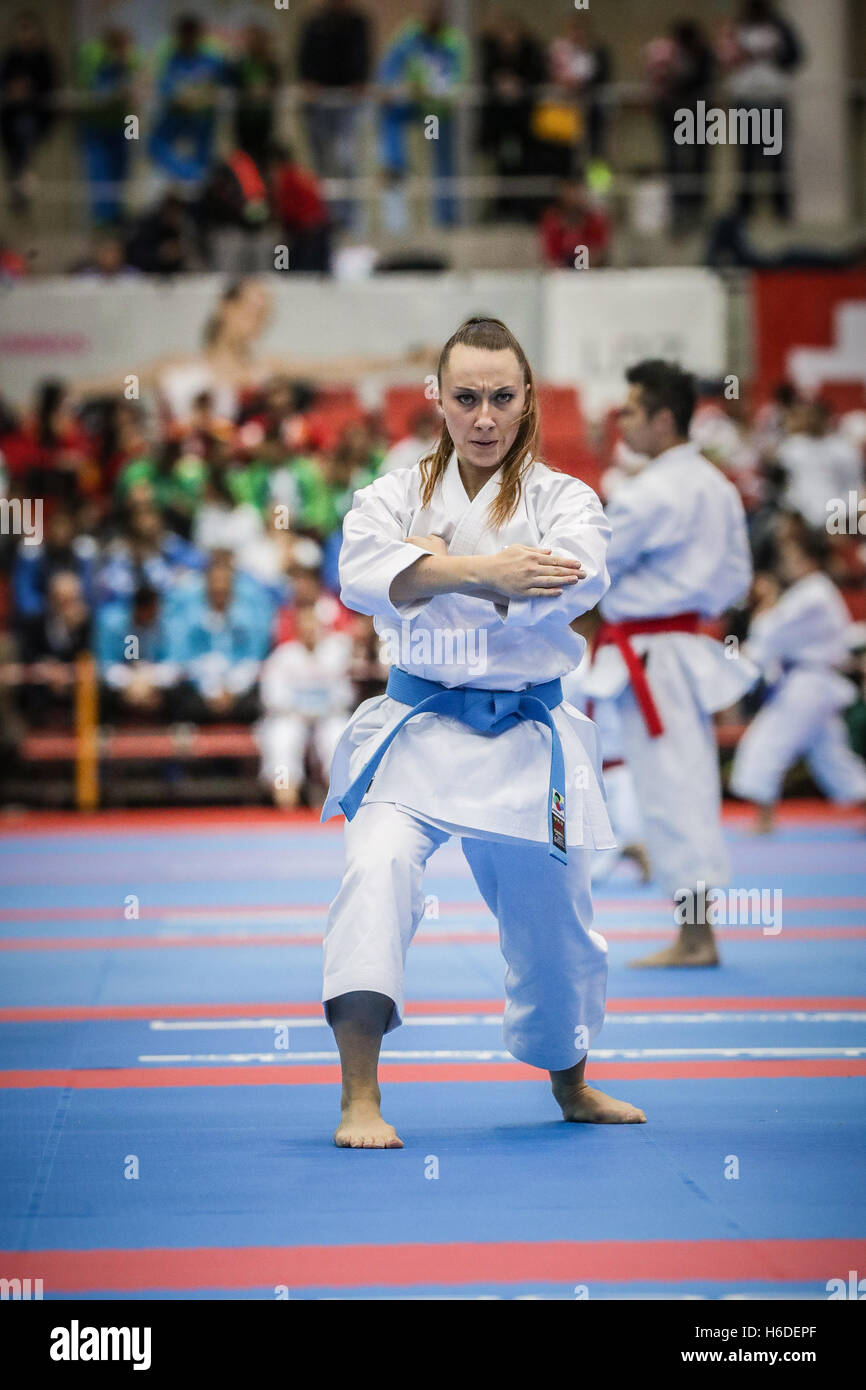 Linz, Austria. 26, October, 2016. Alexandra Feracci (France) Kata ...