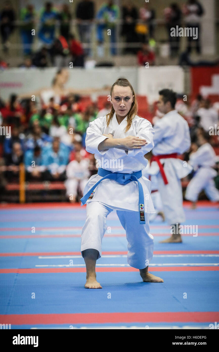 Linz, Austria. 26, October, 2016. Alexandra Feracci (France) Kata ...