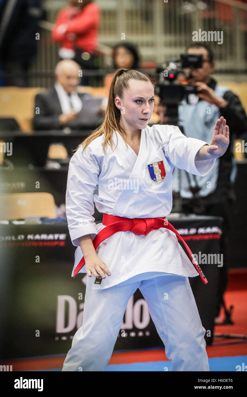 Linz, Austria. 26, October, 2016. Alexandra Feracci (France) Kata ...