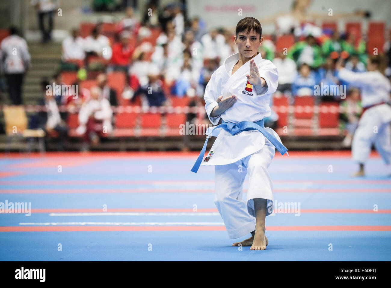 Linz, Austria. 26, October, 2016. Alexandra Feracci (France) Kata ...