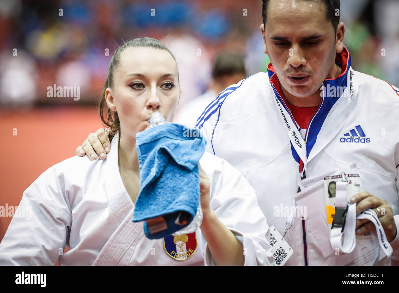 Linz, Austria. 26, October, 2016. Alexandra Feracci (France) Kata ...