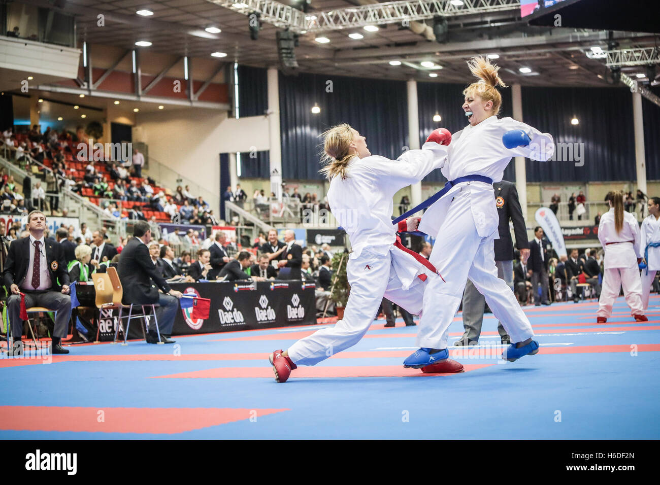 Linz, Austria. 26, October, 2016. Kumite Female, World Championship ...