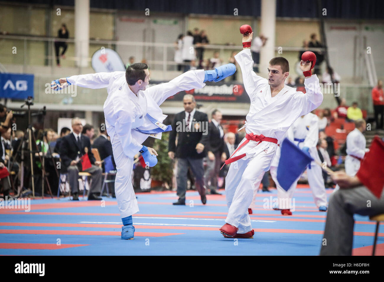 Linz, Austria. 26, October, 2016. Tom Scott (USA) Kata Male World ...