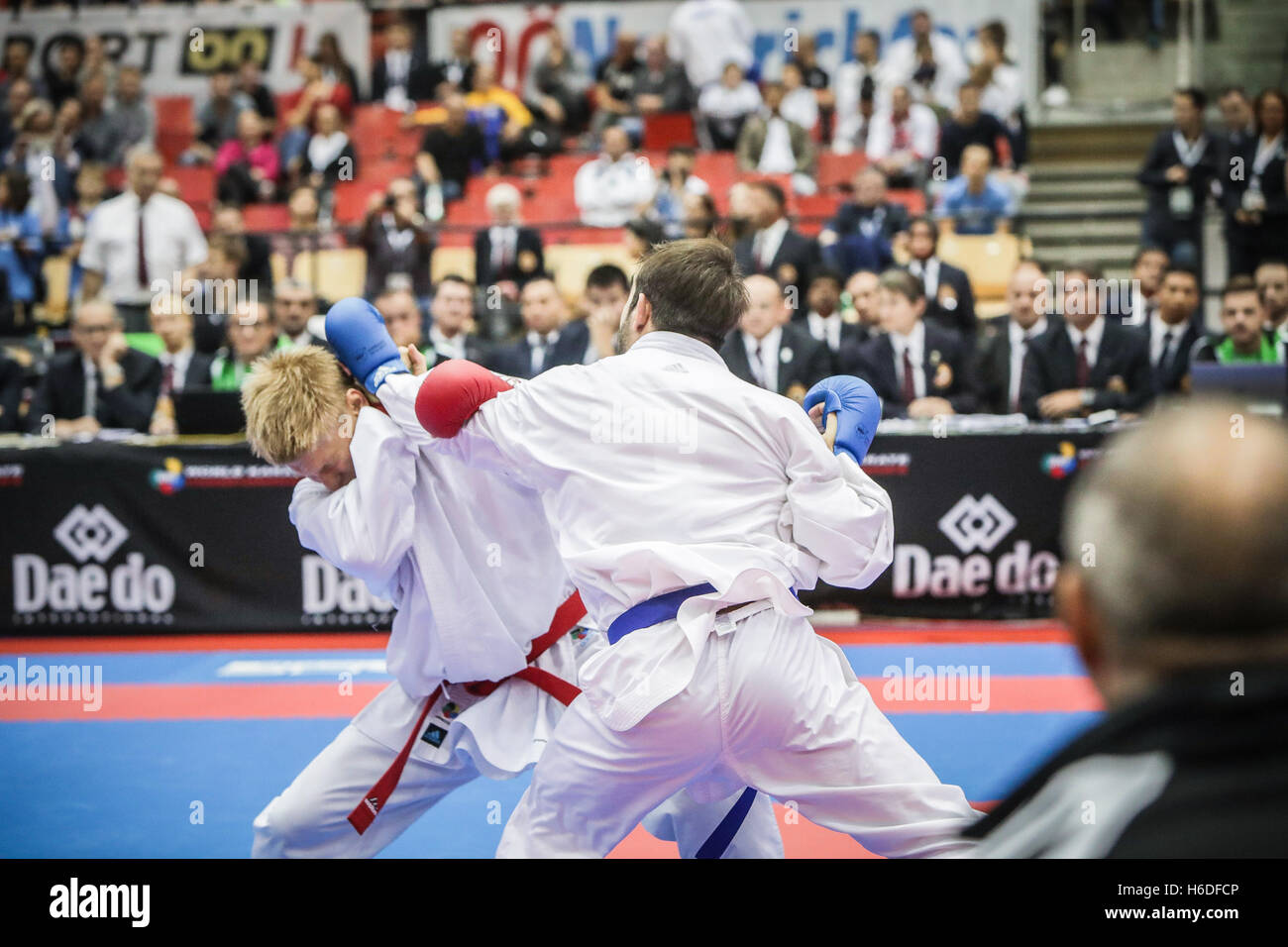 Linz, Austria. 26, October, 2016. Rene Smaal - Rafael Aghayev - Male ...