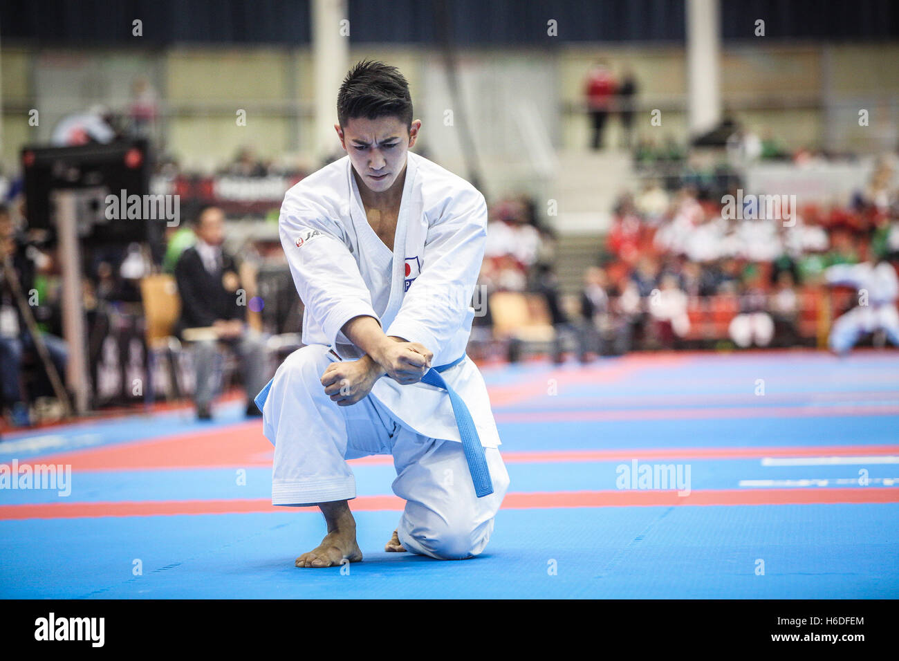 Linz, Austria. 26, October, 2016. Ryo Kiyuna (JAPAN) Kata Male, World ...