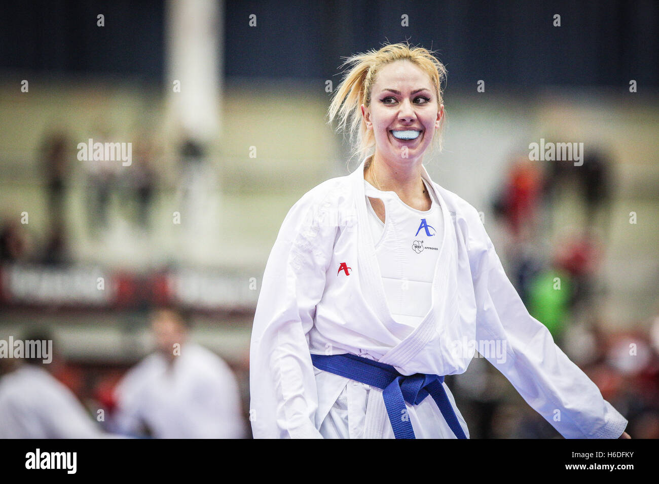 Linz, Austria. 26, October, 2016. Kumite Female, World Championship ...
