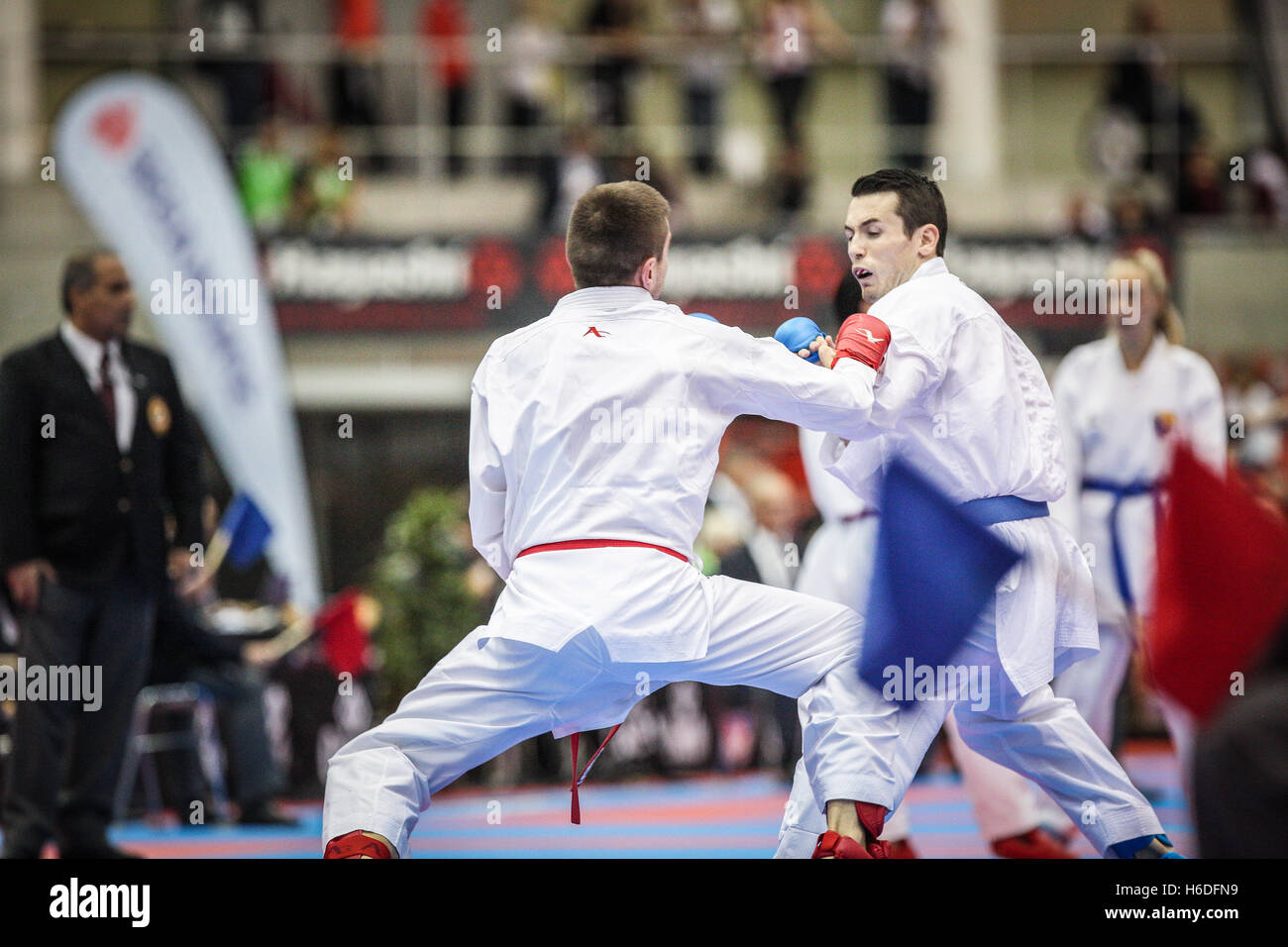 Linz, Austria. 26, October, 2016. Tom Scott (USA) Kata Male World ...