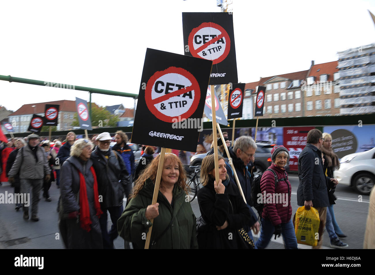 Copenhagen, Denmark. 27th Oct, 2016. Thousands stage protest rally in ...