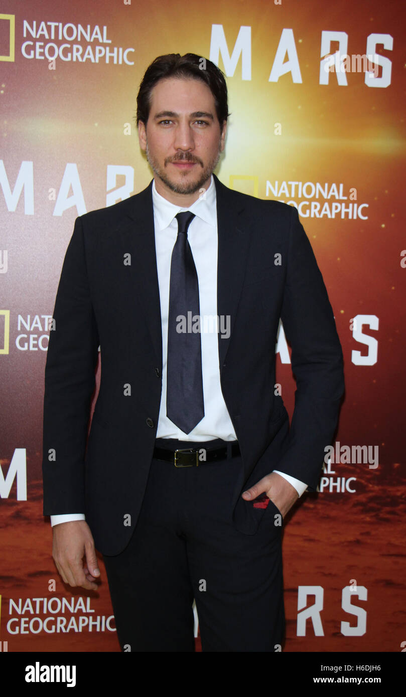 NEW YORK, NY-October 26: Alberto Ammann at National Geographic Channel ...