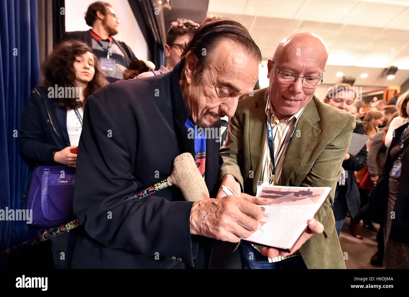 Jihlava, Czech Republic. 27th Oct, 2016. Psychologist Philip Zimbardo ...