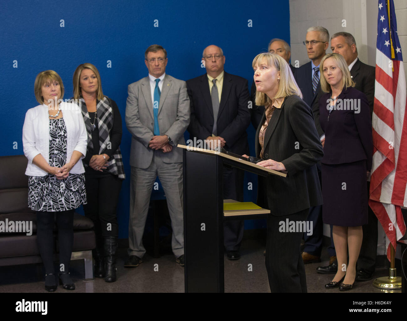 Modesto, CA, USA. 27th Oct, 2016. Stanislaus County DA Birgit Fladager ...