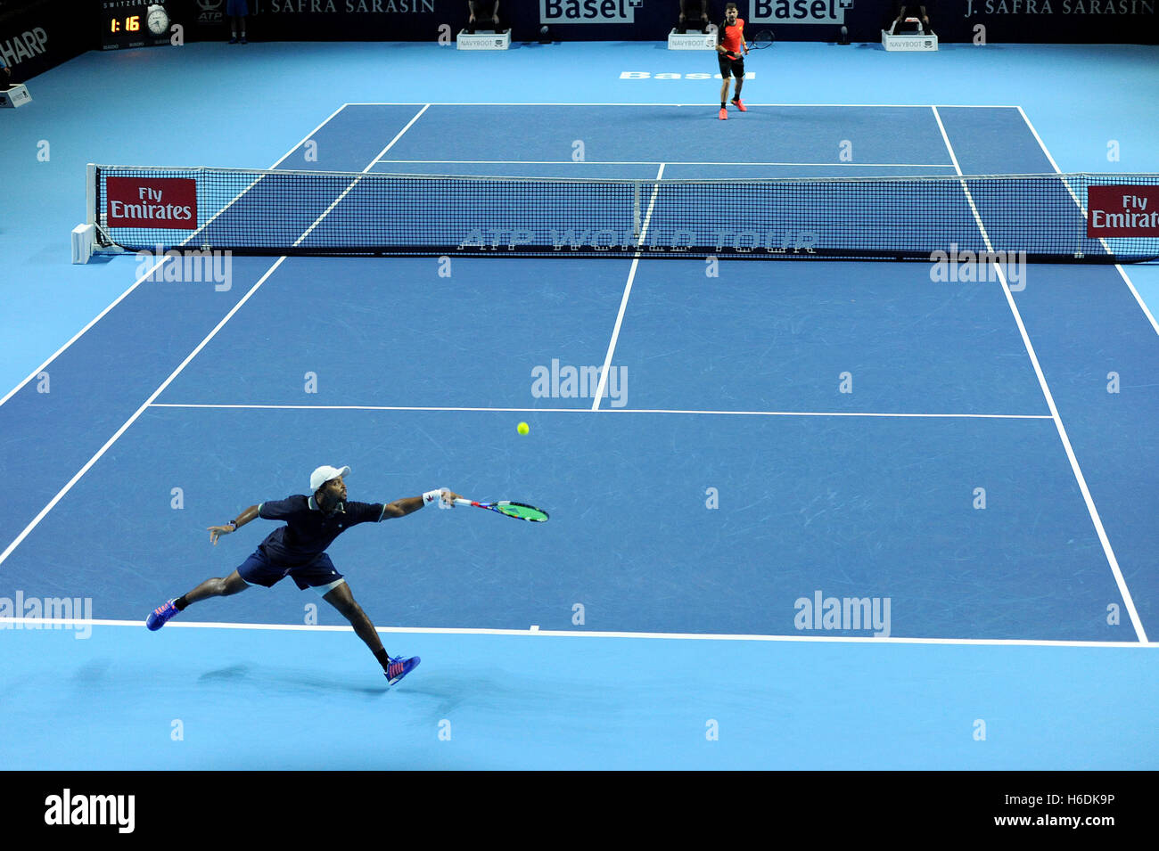 Jakobshalle, Basel, Switzerland. 27th Oct, 2016. Basel Swiss Indoors ...