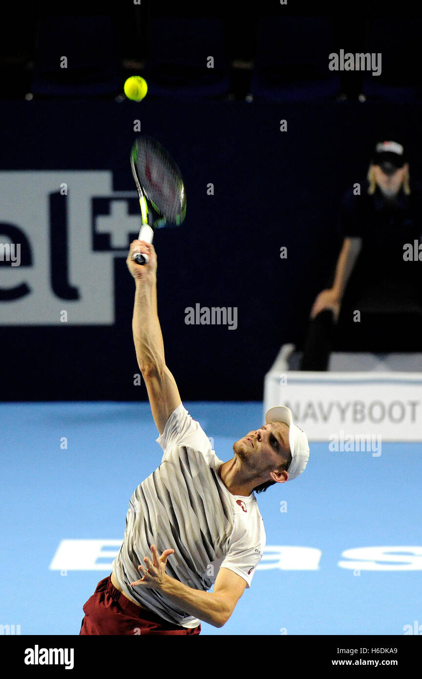 Jakobshalle, Basel, Switzerland. 27th Oct, 2016. Basel Swiss Indoors ...
