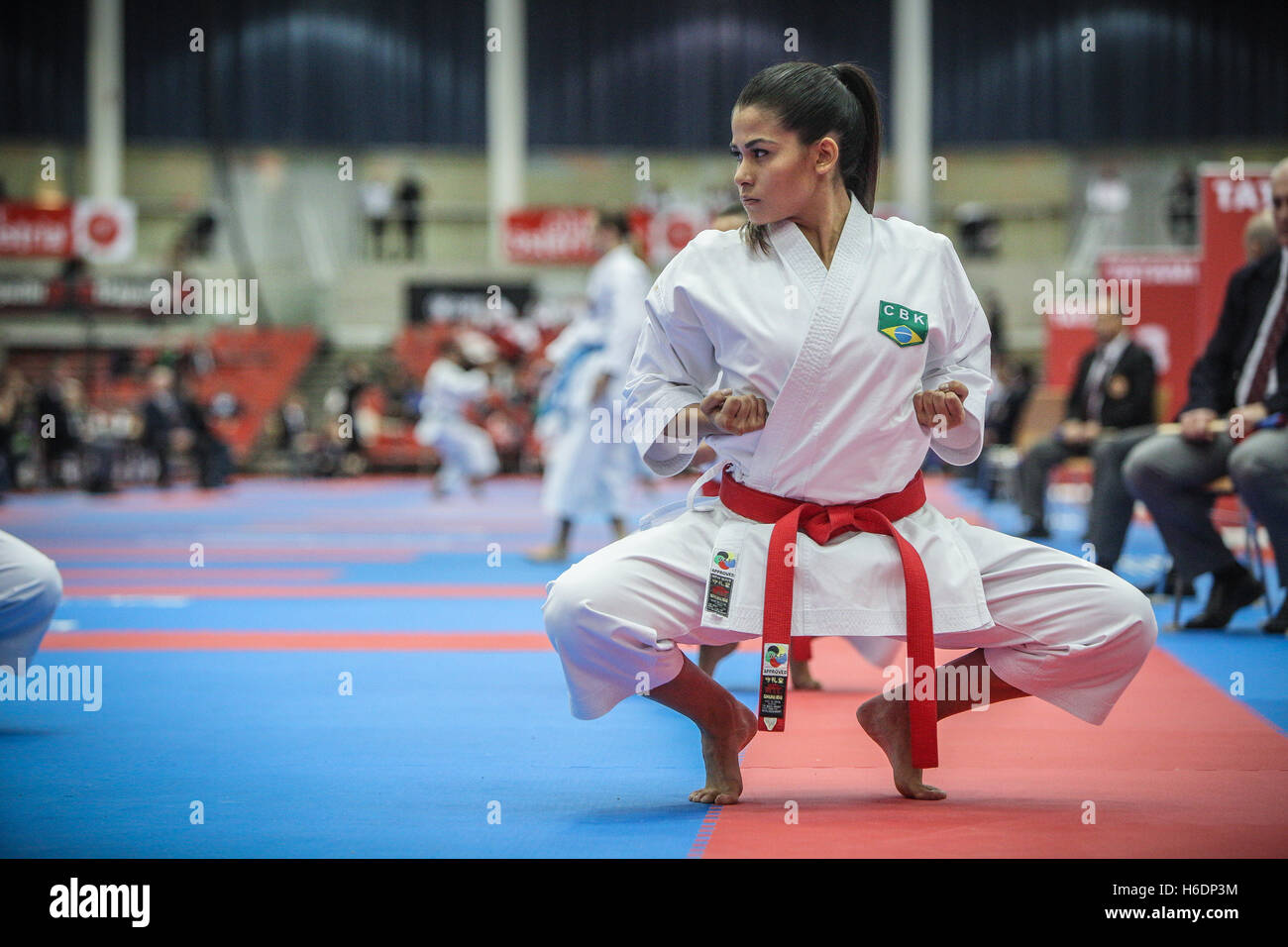 Linz, Austria. 27, October, 2016. Female Team kata, Team Brasil World ...