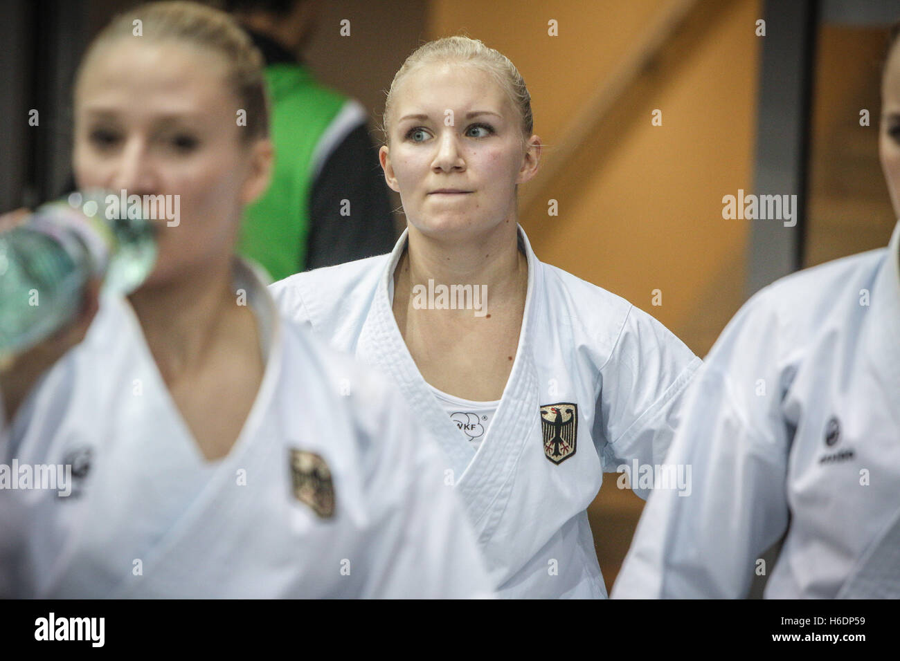 Linz, Austria. 27, October, 2016. Female Team kata, Team Germany World ...