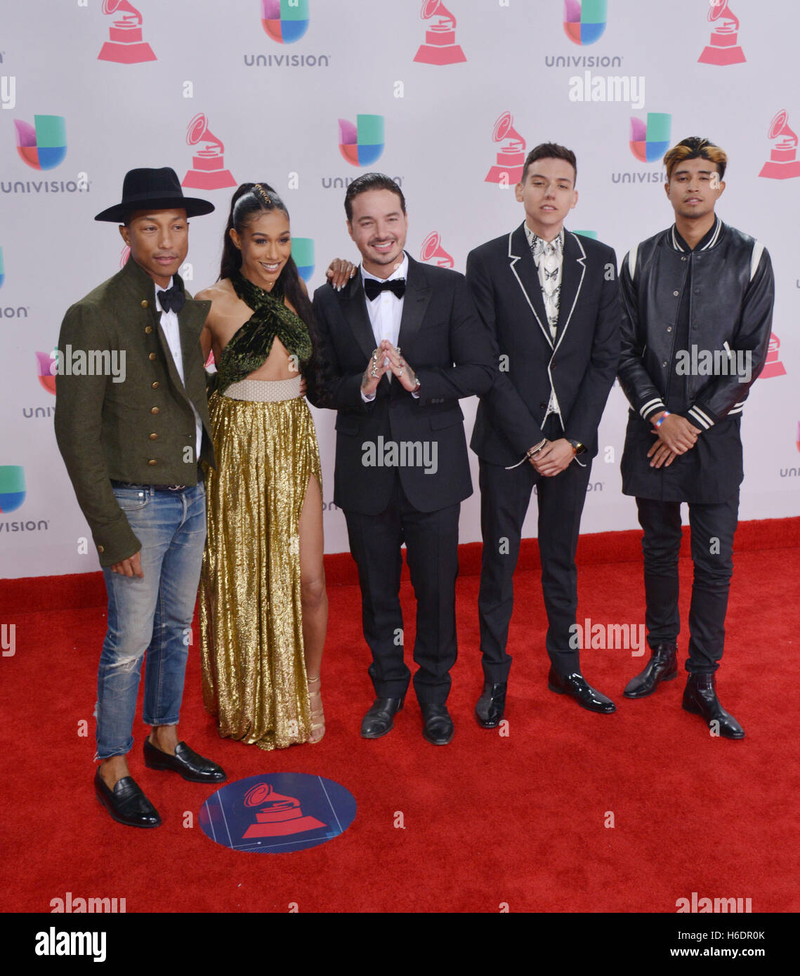 Las Vegas, Nevada, USA. 17th Nov, 2016. Pharrell Williams, Bia and J ...