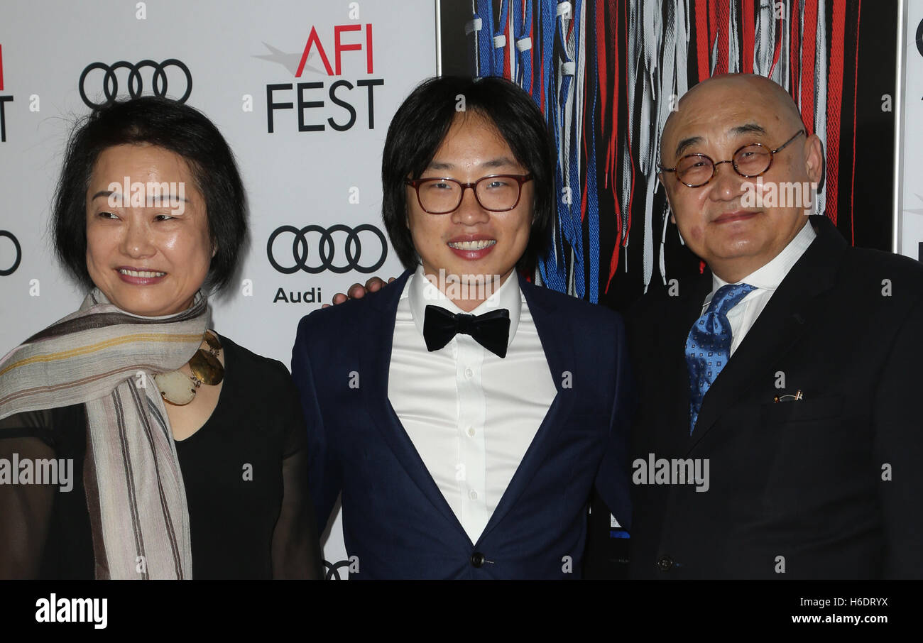 Hollywood, CA, USA. 17th Nov, 2016. Jimmy O. Yang and Parents. AFI FEST ...