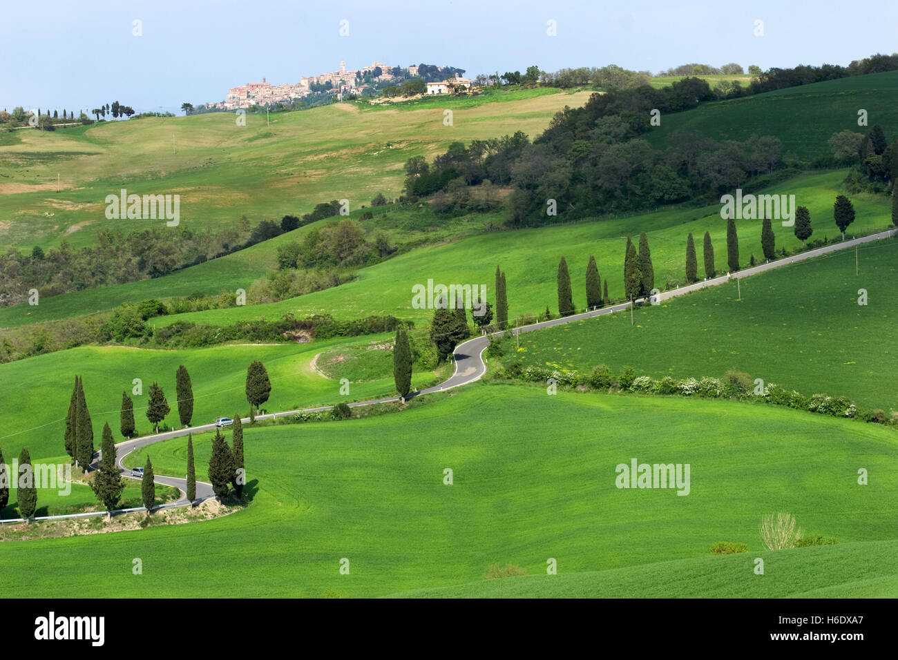 tuscany countryside near siena in italy Stock Photo - Alamy