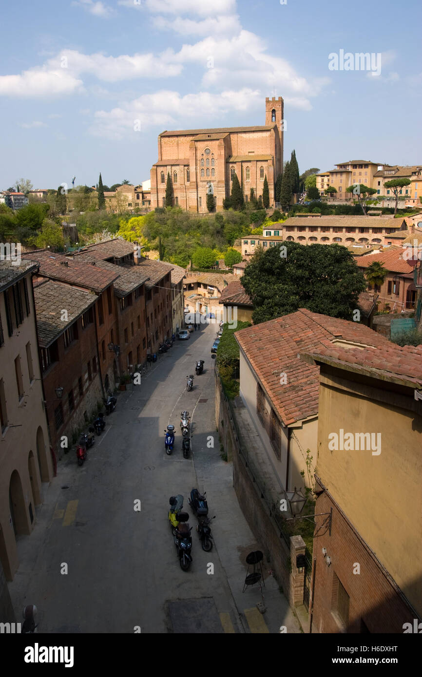 view of the town of siena in italy Stock Photo - Alamy