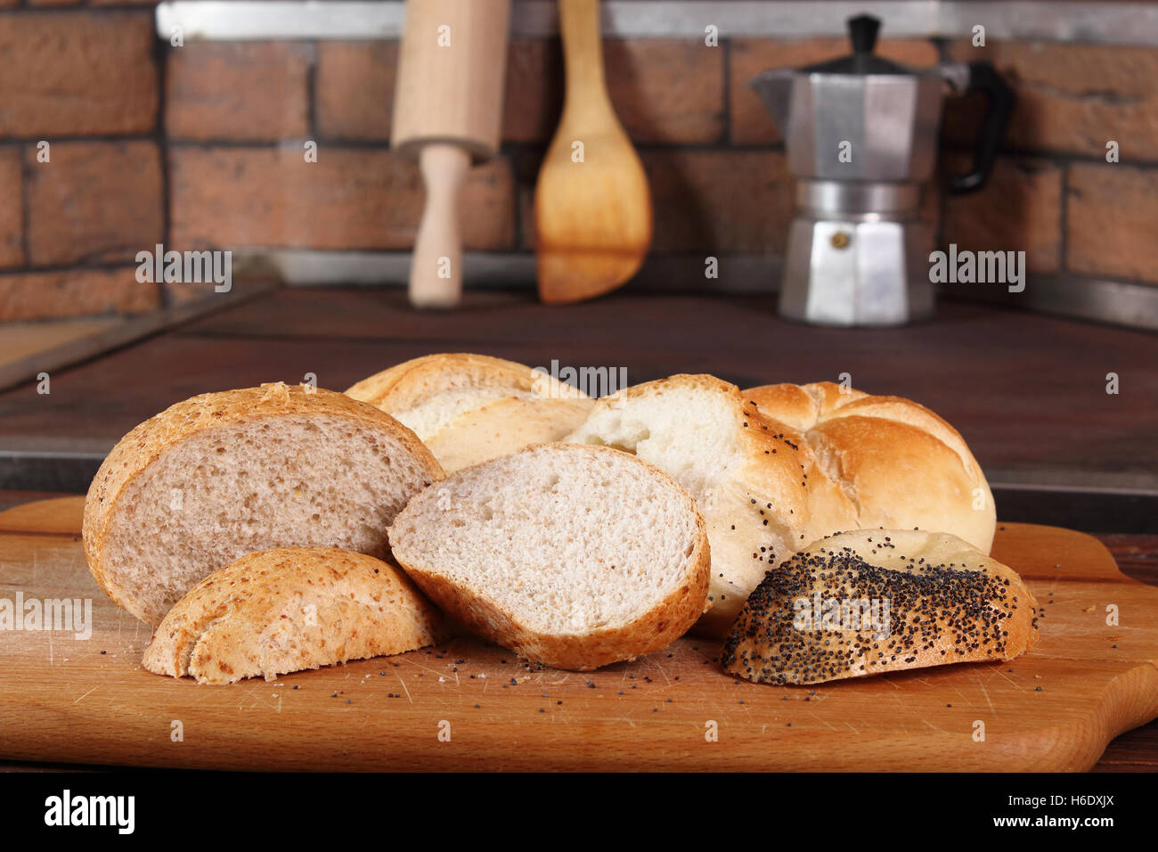 Assortment bread rolls rural hi-res stock photography and images - Alamy