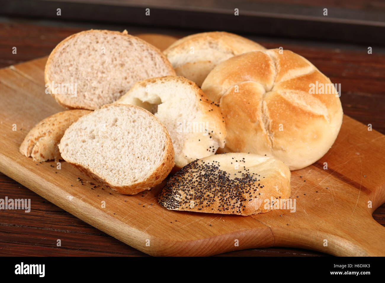 Assorted sliced bread rolls hi-res stock photography and images - Alamy
