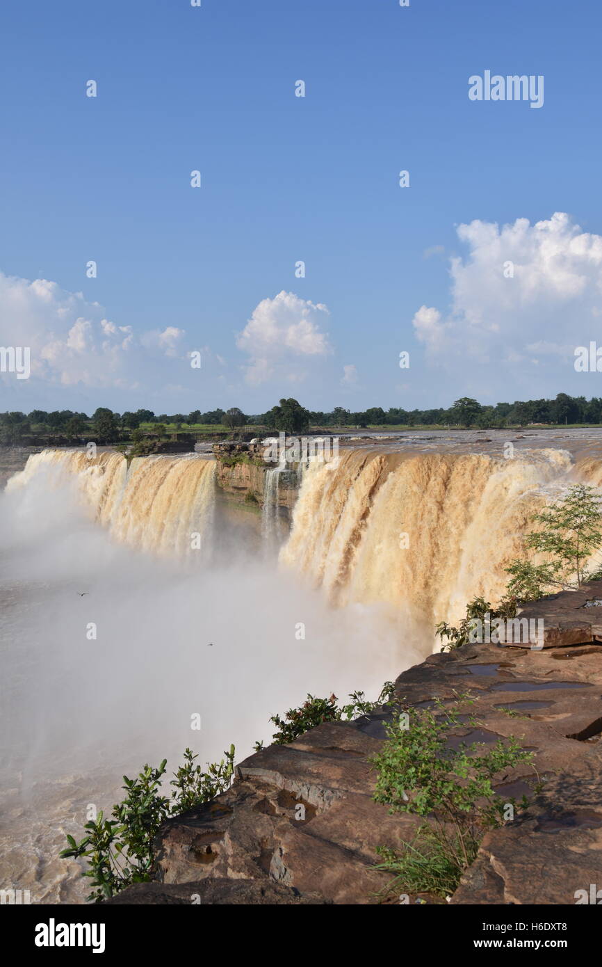 Chitrakot waterfall, Chattishgarh, India Stock Photo - Alamy
