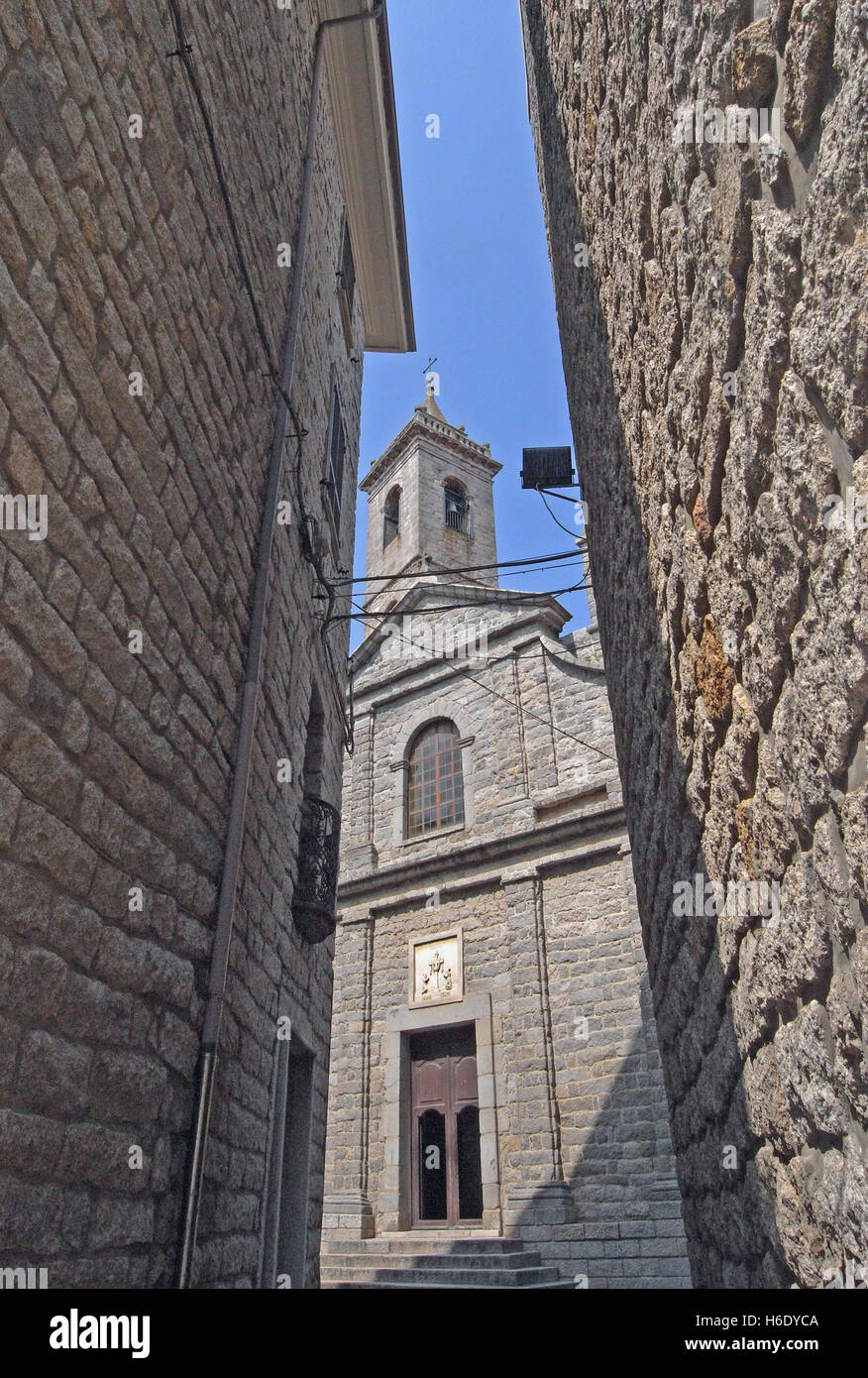 Tempio Pausania, Sardinia. Santa Croce church Stock Photo - Alamy