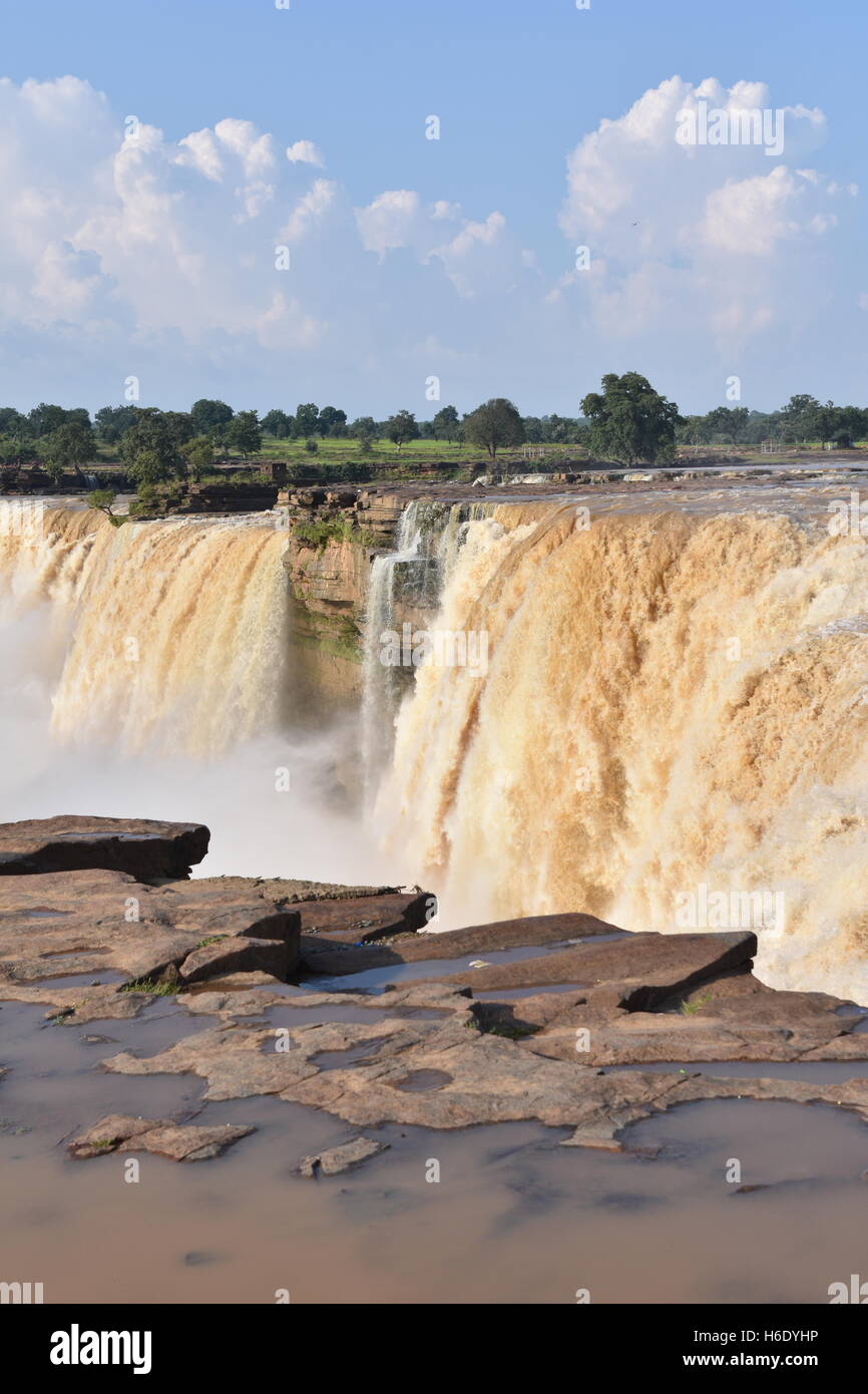 Chitrakot waterfall, Chattishgarh, India Stock Photo - Alamy
