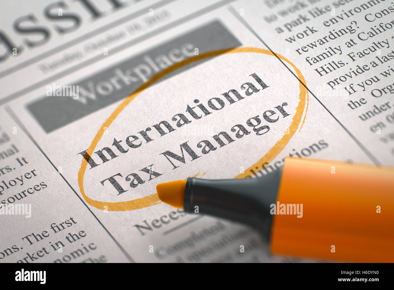 International Tax Manager Join Our Team. 3D Stock Photo - Alamy