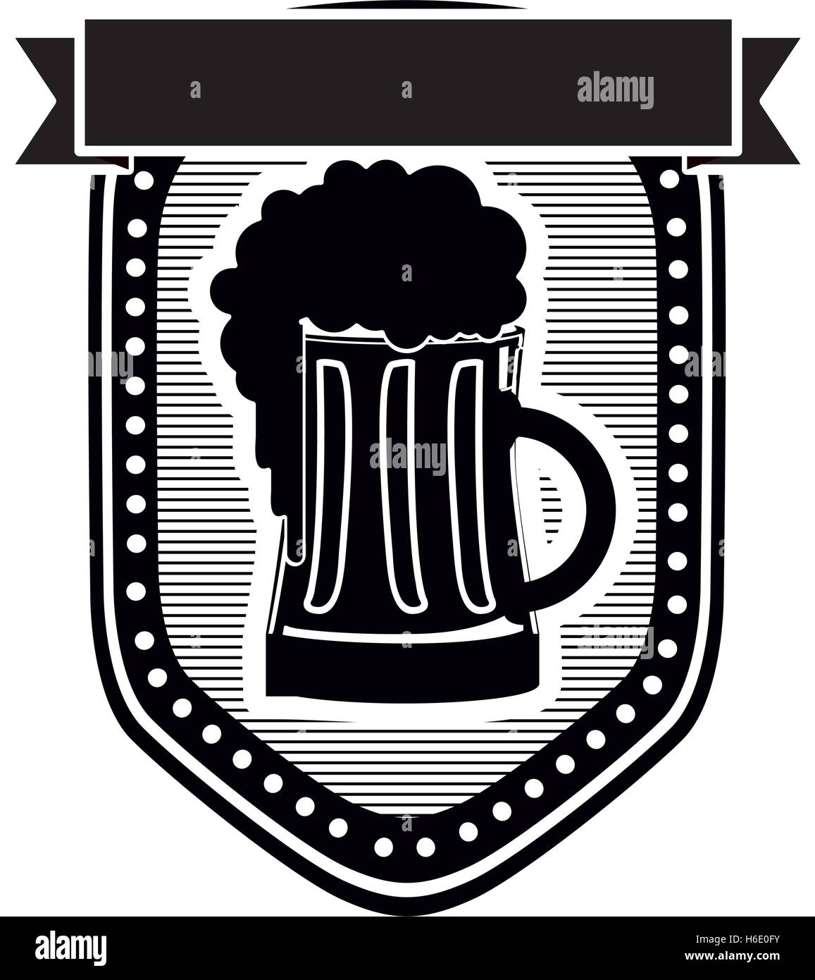 Mug dark beer emblem Stock Vector Images - Alamy