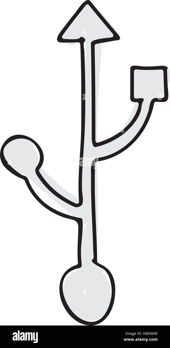 usb symbol icon image vector illustration design Stock Vector Image ...