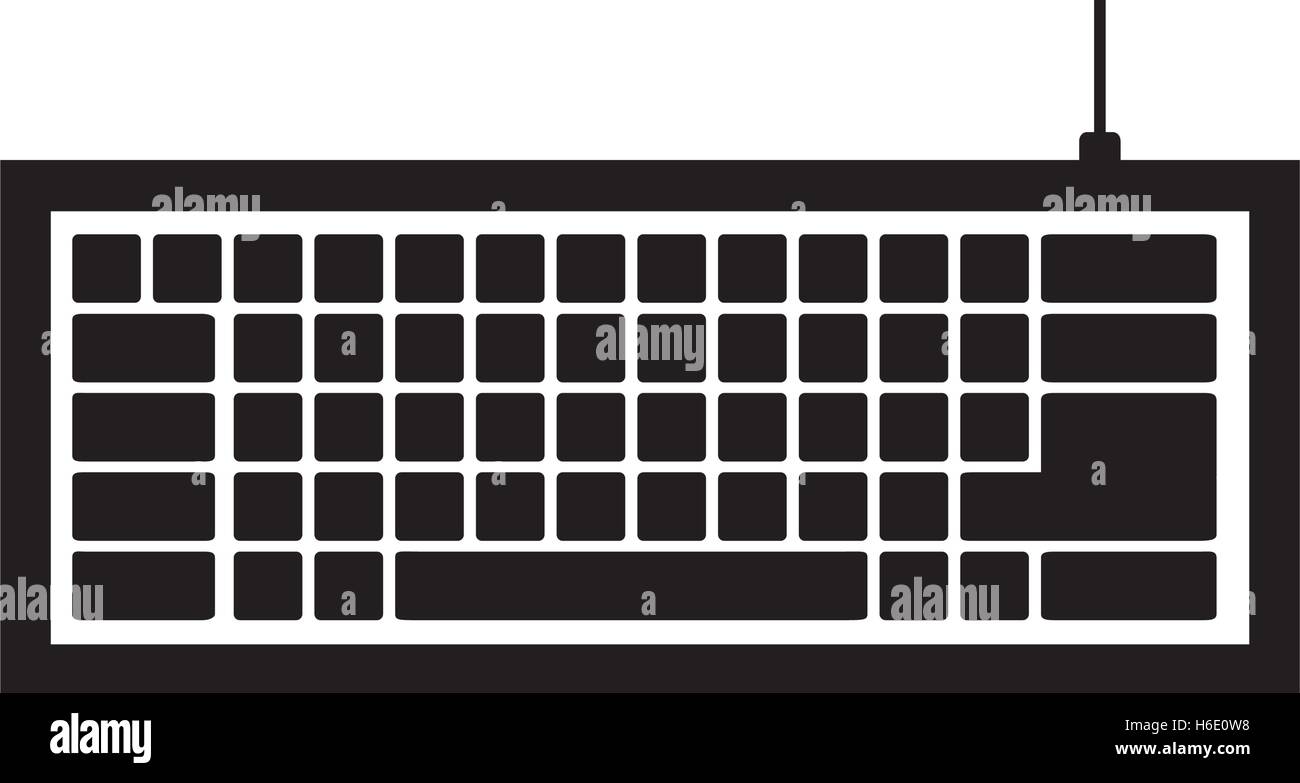 Computer Keyboard Icon Image Vector Illustration Design Stock Vector Image And Art Alamy