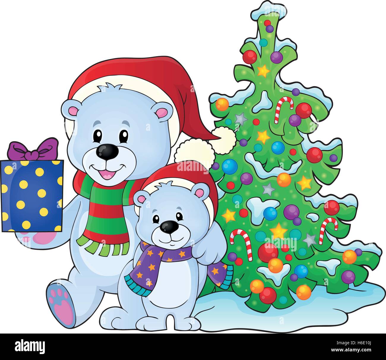 Christmas bears theme image 6 - eps10 vector illustration Stock Vector ...