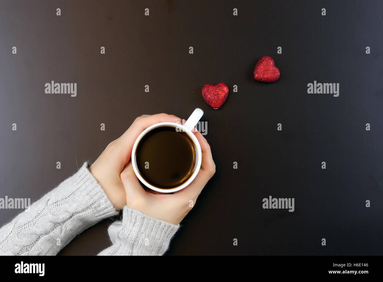 hand coffee background couple Stock Photo - Alamy