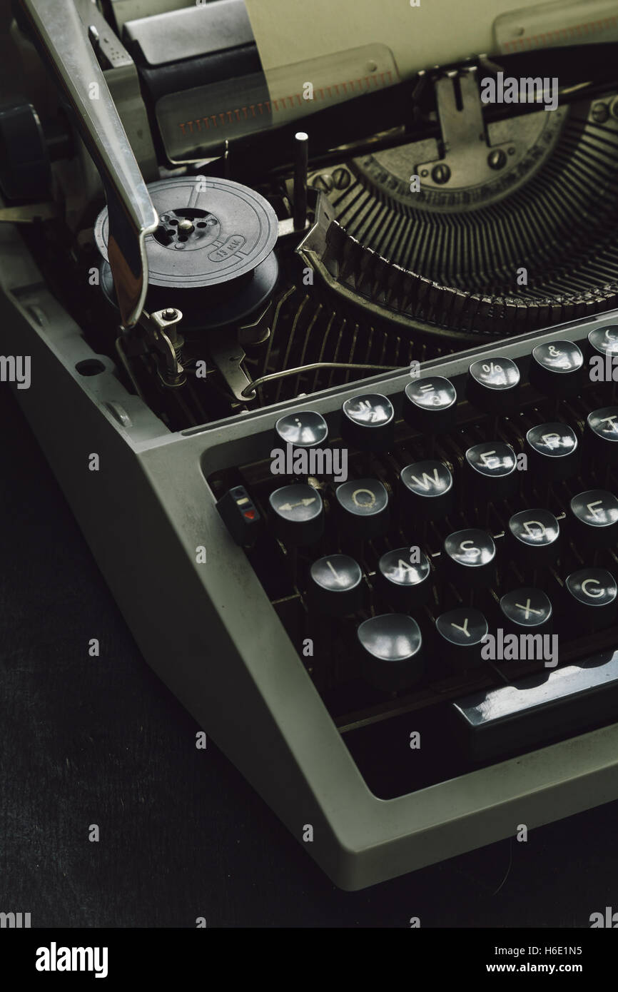 Retro writing machine Stock Photo - Alamy