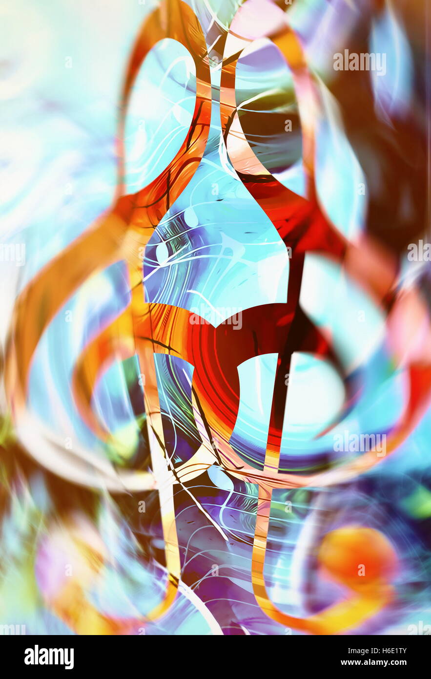 abstract music theme background with clef, modern design Stock Photo ...