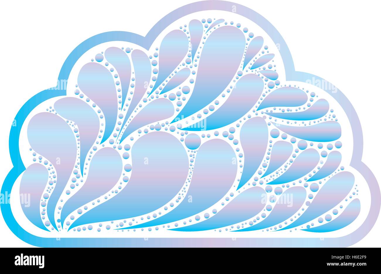 textured cartoon cloud icon image vector illustration design Stock ...