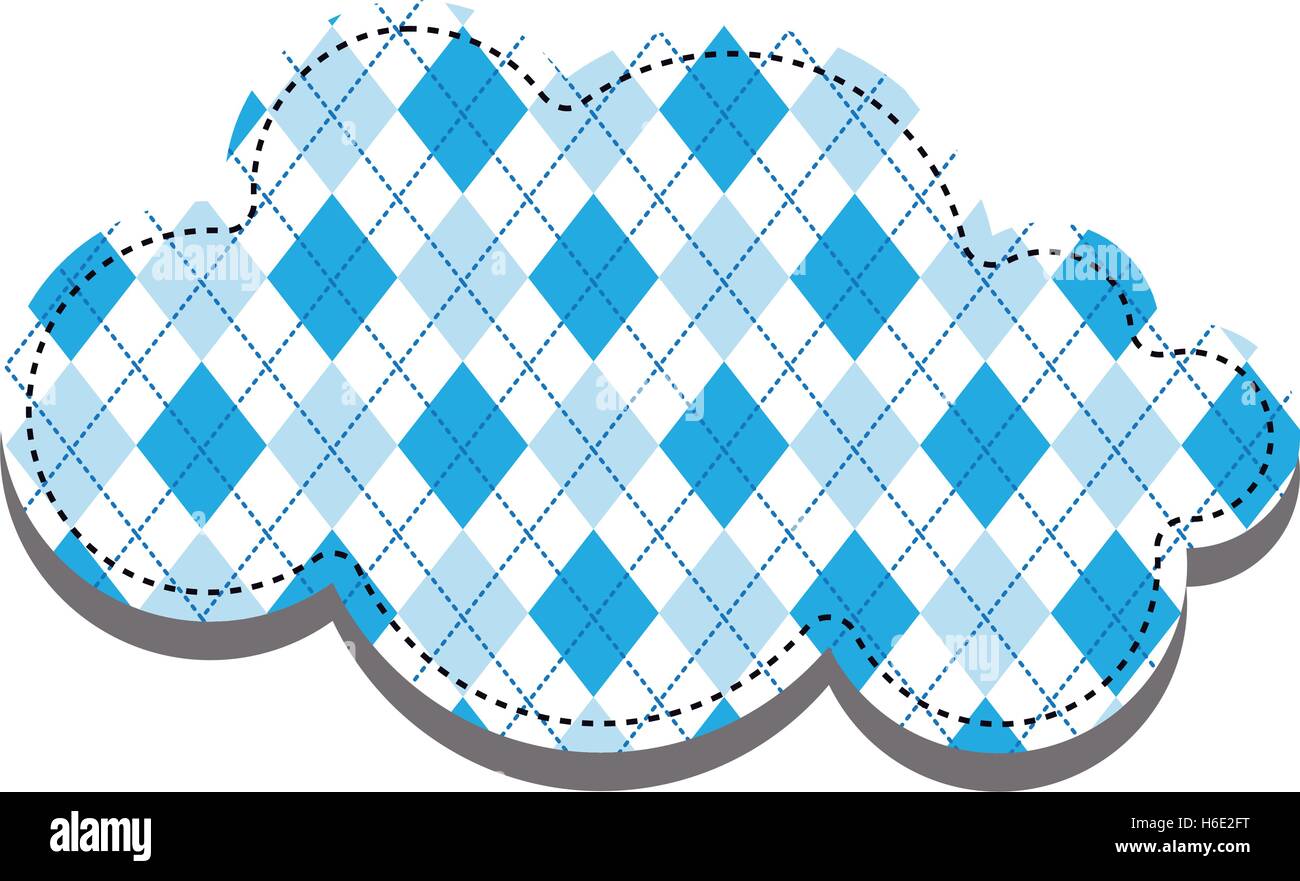 textured cartoon cloud icon image vector illustration design Stock ...