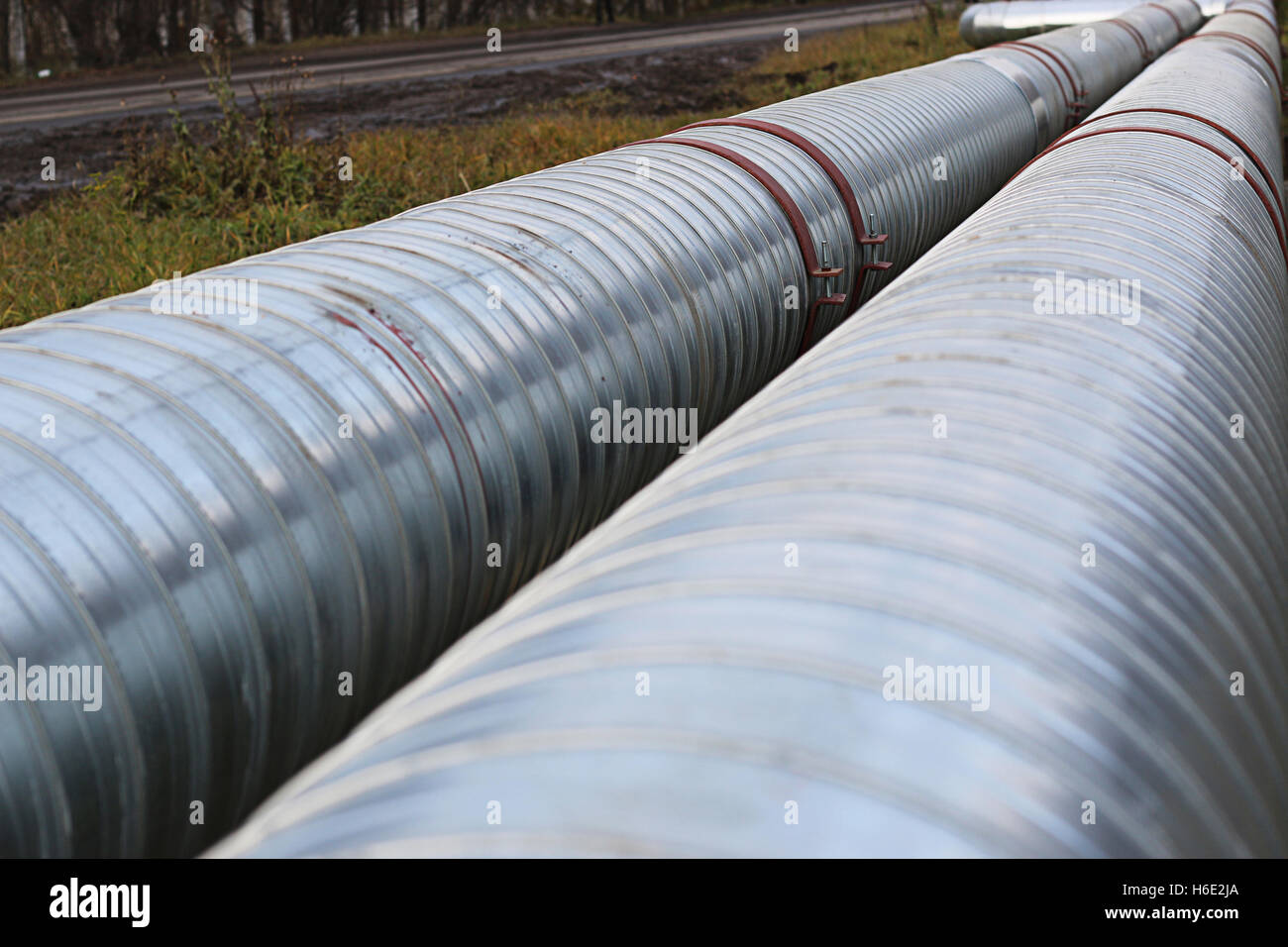 pipeline on the street Stock Photo - Alamy