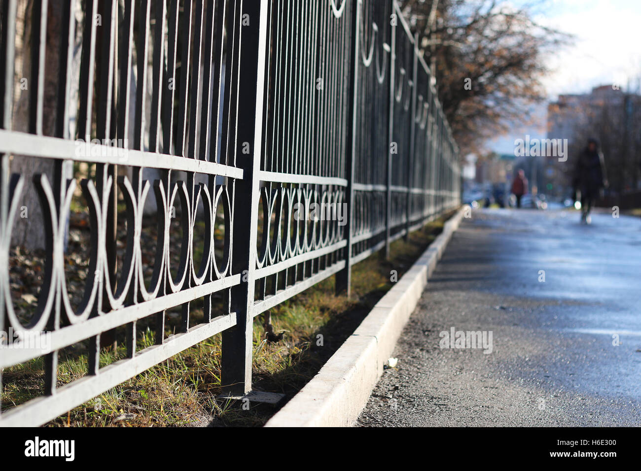 Boston beacon hill fence hi-res stock photography and images - Alamy
