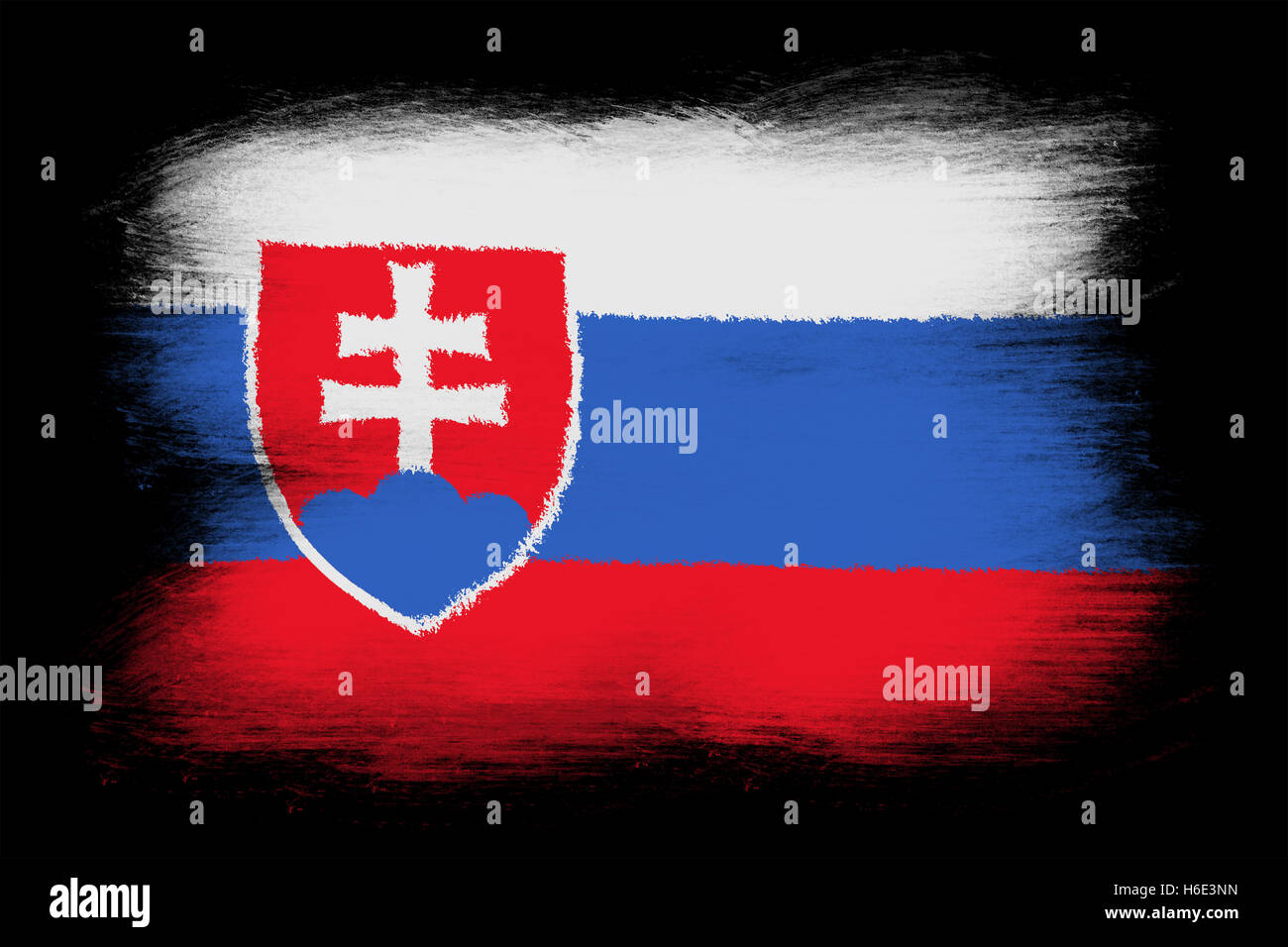 The Slovakia flag Stock Photo - Alamy