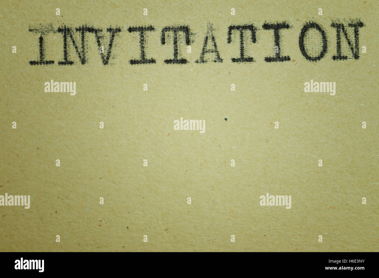 sheet of typewriter letters Stock Photo - Alamy